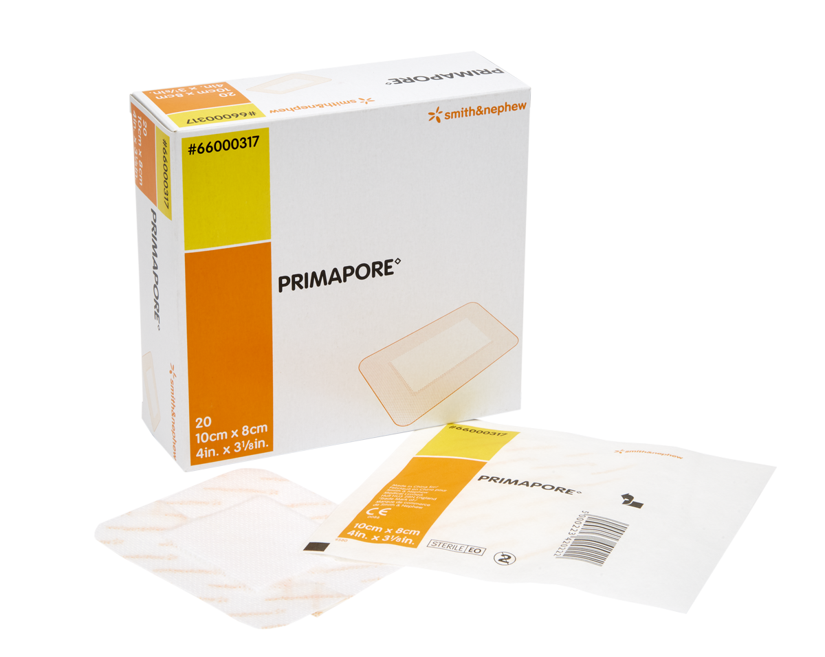 Plástur Primapore 7.2 x 5 cm 100 stk | Icepharma