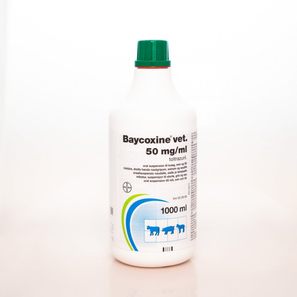 BAYCOXINE VET.50MG/ML MIXT.DREIFA 1000ML. | Icepharma