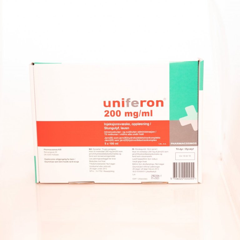 UNIFERON 200MG/ML 5X100ML STL LAUSN | Icepharma